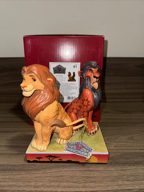 DISNEY TRADITIONS GOOD Vs Evil Simba & Scar 6010093 Proud And Petulant ...