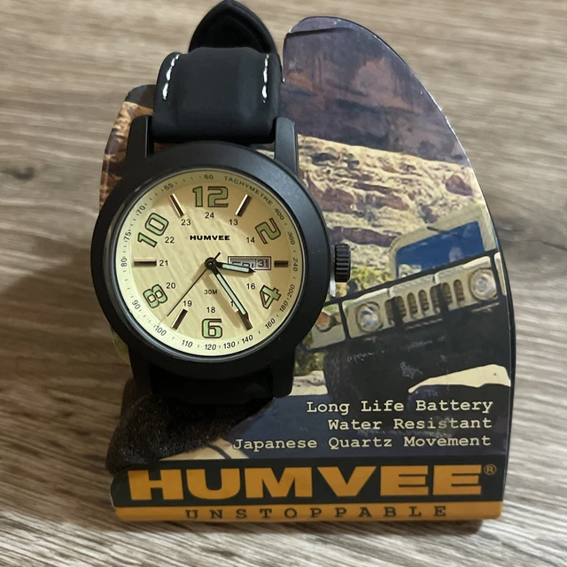 NWT MENS HUMVEE Field, Military Style Watch HF-19 With Day-Date $60.02 ...