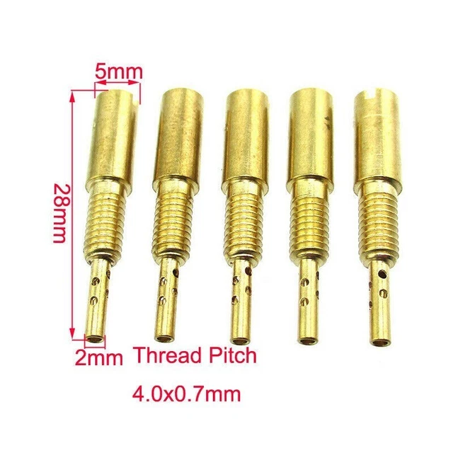 POUR MIKUNI CARBURATEUR Pilot Slow Jet Kit HS40 HSR42/45/48 VM28/486 (5 pièces) EUR 6,42 ...