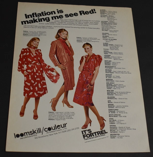 1979 PRINT AD Long Legs Heels Sexy Dress Fashion Style Art Red Blonde ...