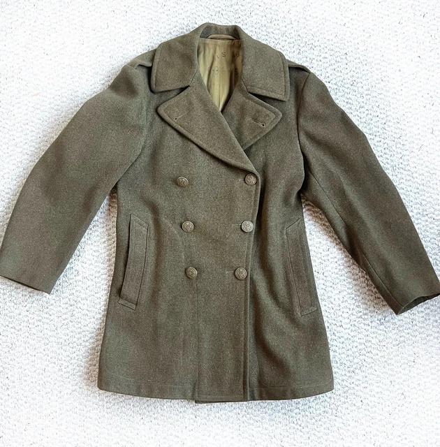 AUTHENTIC WORLD WAR II Heavy Wool Men's Overcoat £68.71 - PicClick UK