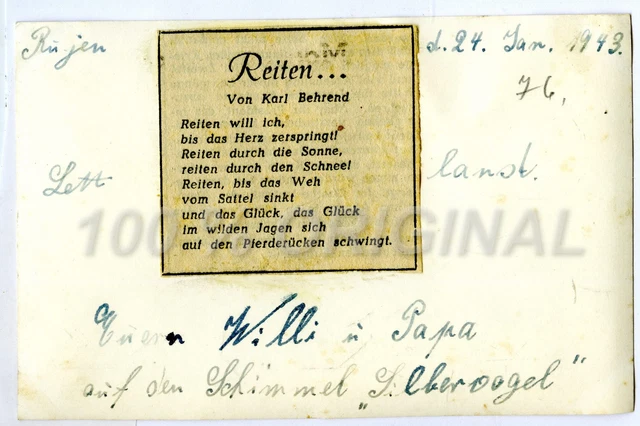 10# FOTO RUJEN Rūjiena Lettland ~ Pferd Abteilung Soldat /1 EUR 1,00 ...