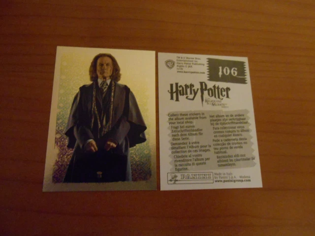 FIGURINA HARRY POTTER E I DONI DELLA MORTE n.106 - ED. PANINI - CS.36 ...