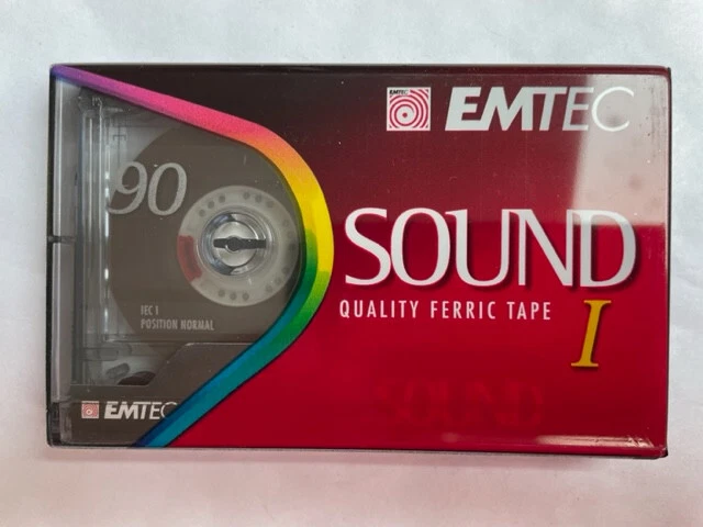 BASF EMTEC SOUND ferric 90 cassette vierge neuve sous blister audio K7 TAPE EUR 4,90 - PicClick FR