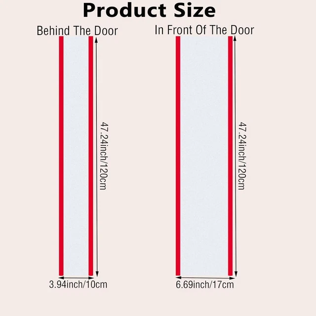 2 PACK DOOR Jam Shield Finger Pinch Guards,Anti-Pinch Protection Strip ...