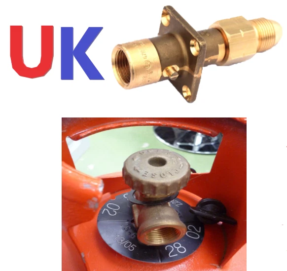 BRASS ADAPTER TO Refill Uk Gas Propane Bottles With Non Return Valve brass-adapter-to-refill-uk-gas-propane-bottles-with-non-return-valve