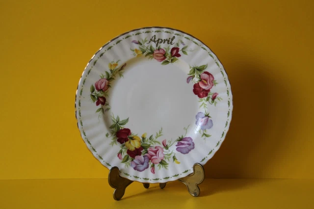 ROYAL ALBERT BLUME des Monats April Sweet Pea Kuchenteller Teller 20,7 ...