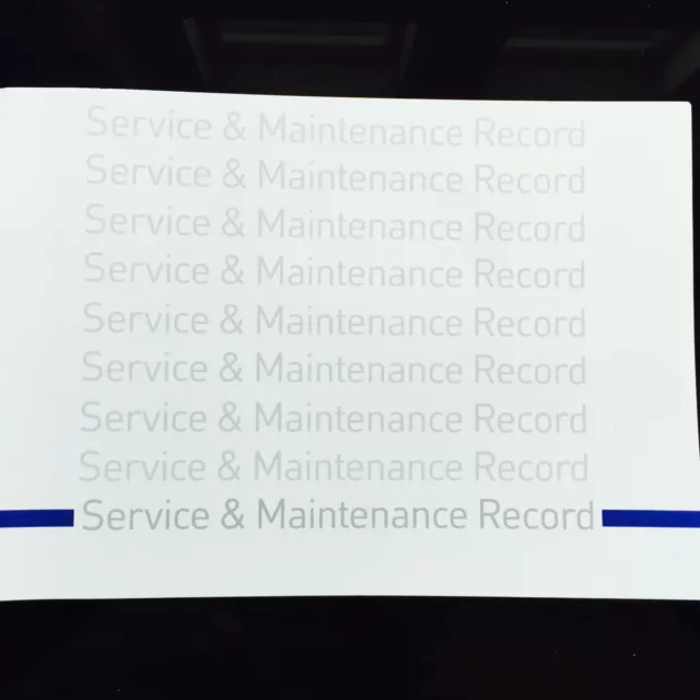 FORD TRANSIT VAN Service Book - History Maintenance Record Portfolio ...