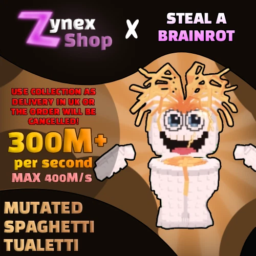 SPAGHETTI TUALETTI | 300M-400M | Steal a Brainrot | SaB | Fast Delivery ...