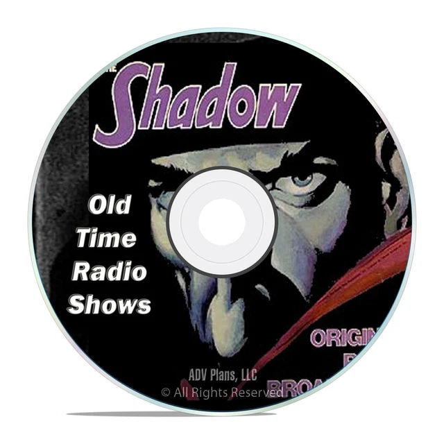 THE SHADOW, Old Time Radio OTR, Over 500+ Radio Shows MP3 DVD-ROM $15. ...