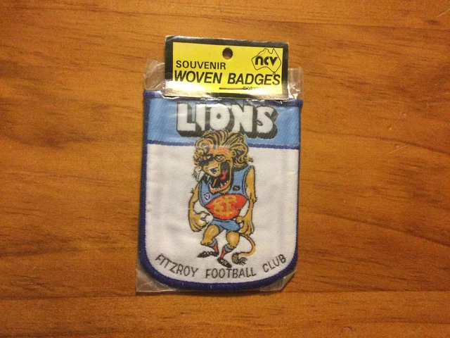 VINTAGE VFL / AFL Lions Fitzroy Football Club Sew On Patch / Badge. $35 ...