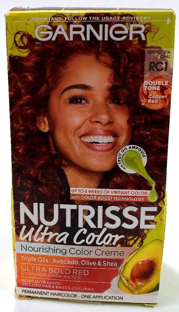 GARNIER NUTRISSE ULTRA Bold Red Nourishing Bold Permanent Hair Color ...