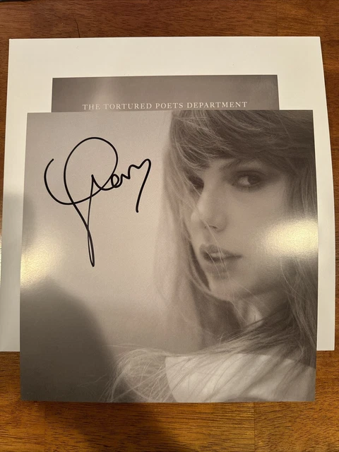 TAYLOR SWIFT THE Tortured Poets Department Vinyl Signed Insert NEW TTPD ...