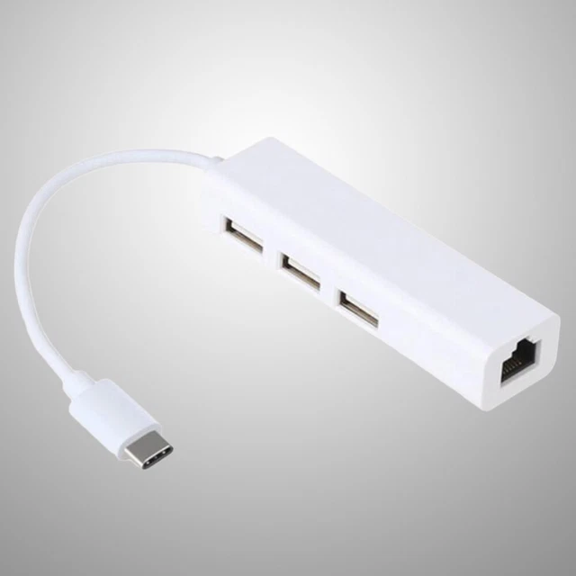 USB HUB CARD with Ethernet Type-C Gigabit LAN Network Adapter Laptop £8 ...