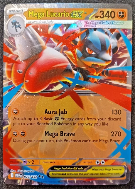 2025 POKÉMON MEGA Evolution Mega Lucario ex 077/132 Holo £0.74 ...