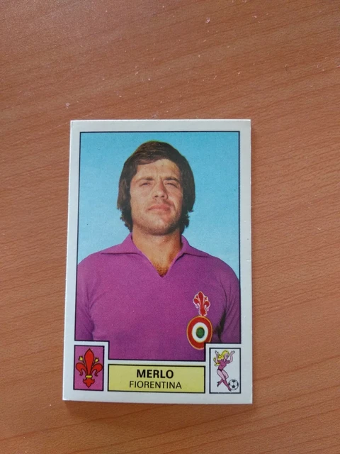FIGURINA CALCIATORI PANINI 1975/76 MERLO - FIORENTINA N.108 originale ...