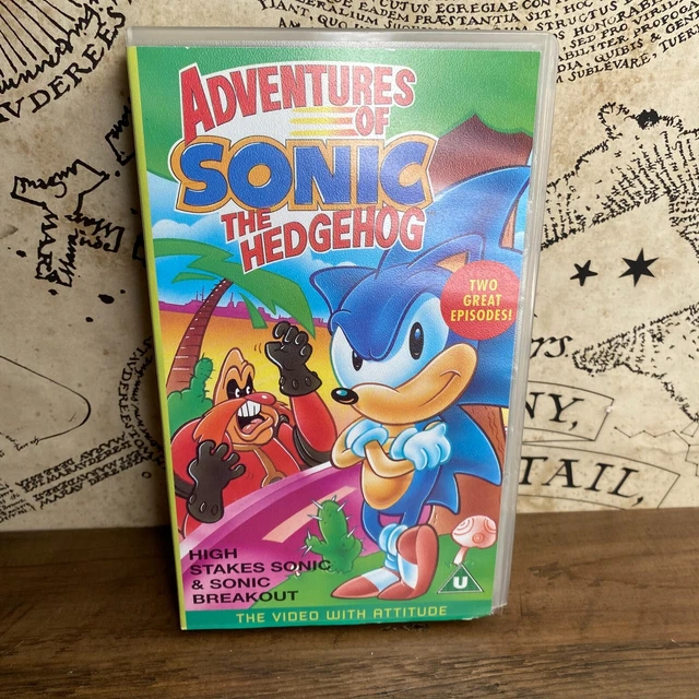 ADVENTURES OF SONIC the Hedgehog VHS - Vintage SEGA - Tested + working ...