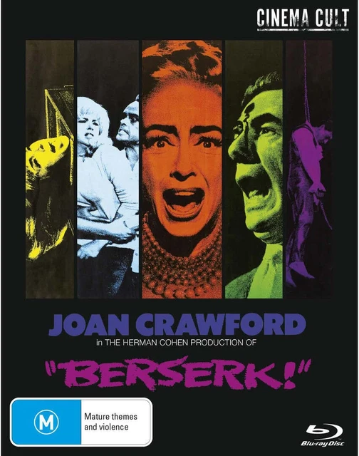 BERSERK! (BLU-RAY) JOAN Crawford Ty Hardin Diana Dors Michael Gough (US ...