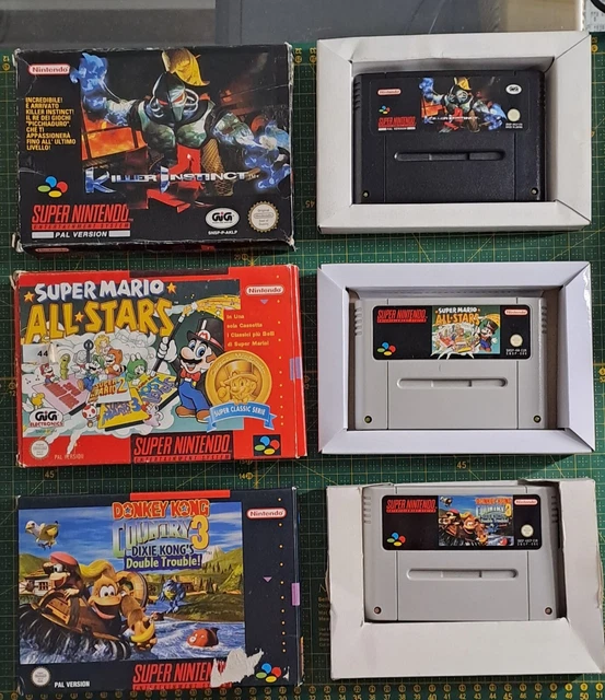 LOTTO SUPER NINTENDO: Killer Instinct-Super Mario All Star-Donkey Kong ...