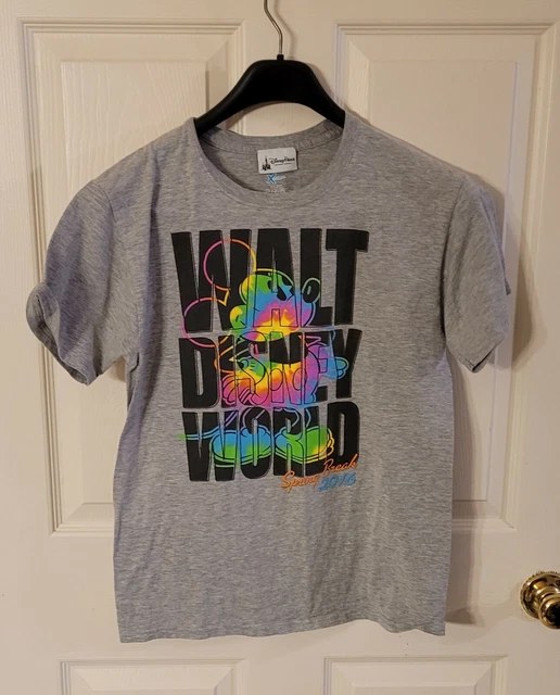DISNEY NEON MICKEY Mouse Walt Disney World Spring Break 2016 T Shirt ...