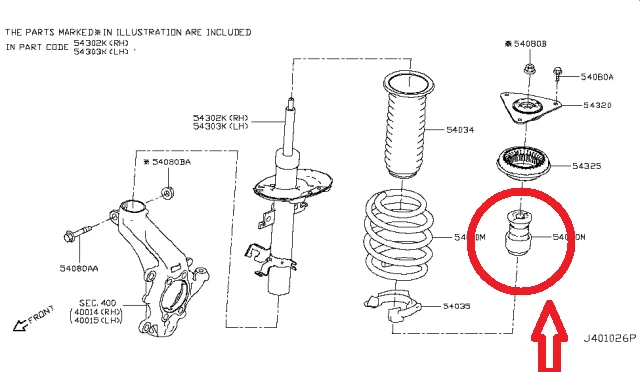 NEW GENUINE NISSAN QASHQAI J11 Front suspension Bump stop 2013-2017 ...