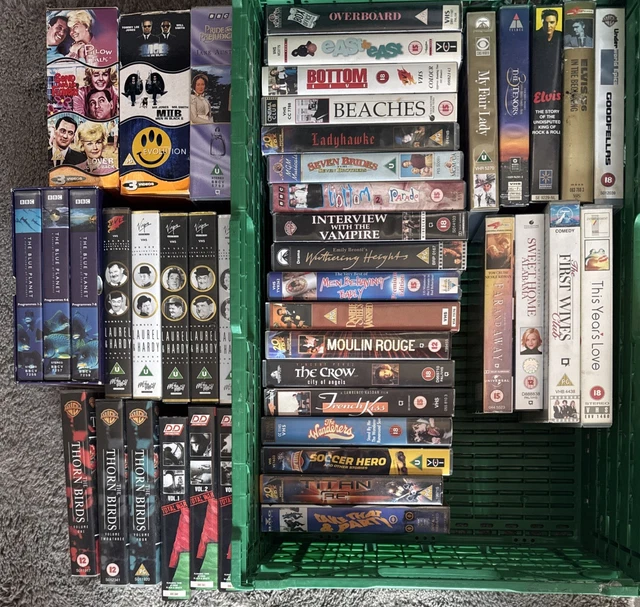 X48 JOB LOT Bundle Of VHS Video Tapes - Includes Rare Vhs Tapes - See ...