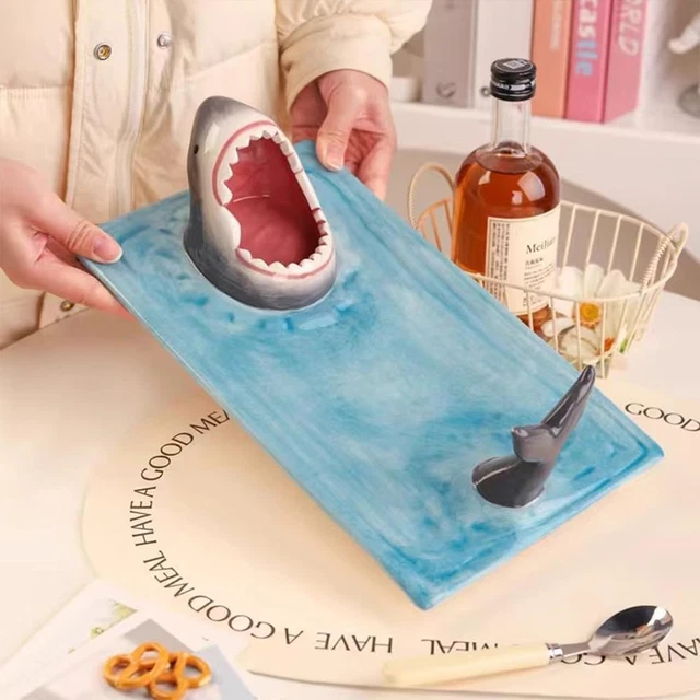 2026 NEW SHARK Cuterie Board, 3 in 1shark Charcuterie Board Funny Shark ...