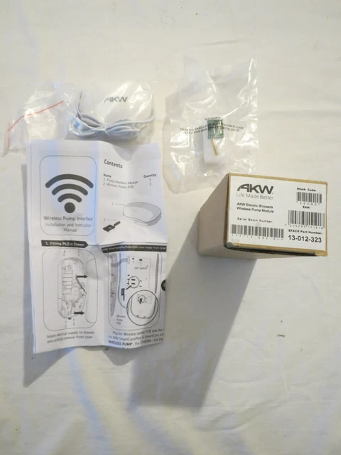 AKW ELECTRIC SHOWERS Pump Interface+ Wireless Pump Module PCB 13-012-323 / 29089 £85.00 ...