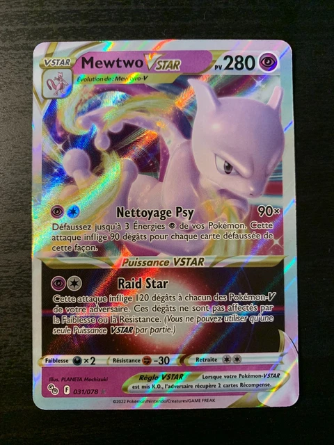 CARTE POKÉMON MEWTWO Vstar 031/078 EB10.5 Epée & Bouclier Pokémon Go FR NEUF EUR 19,85 - PicClick IT