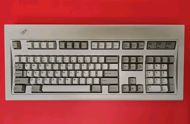 VINTAGE 1990 IBM Model M PS/2 Mechanical Computer Keyboard Part No ...