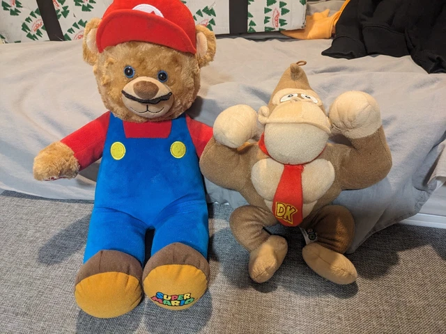 BUILD A BEAR Nintendo Super Mario 18" Plush Mustache Mario Bros ...