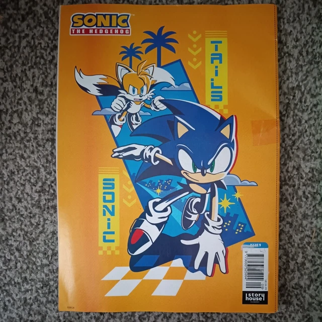SONIC THE HEDGEHOG magazine #9 2025 Comic, Puzzles, Makes +Disc Blaster ...