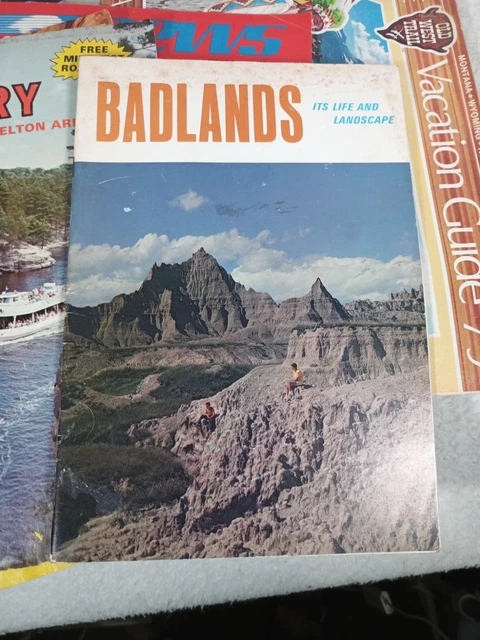 VINTAGE TRAVEL MAGAZINE Lot Rocky Mountain Camping RV Travel Badlands ...