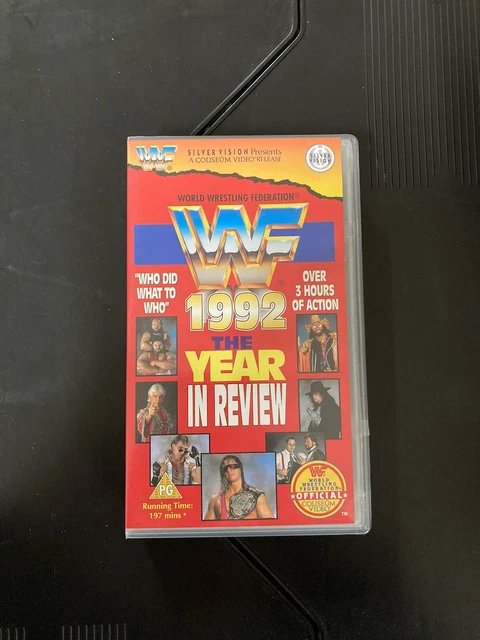 *RARE* WWF 1992 The Year In Review VHS The Undertaker British Bulldog ...