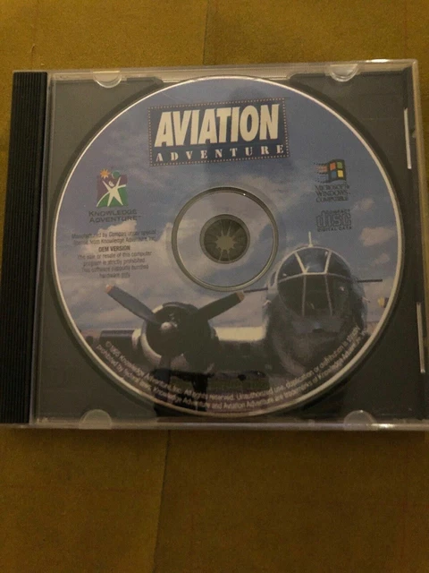 AVIATION ADVENTURE - PC CDROM Windows 1995 game $15.00 - PicClick AU