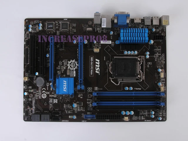 MSI B85-G41 PC Mate Motherboard Socket LGA 1150 Intel B85 DDR3 DIMM USB ...