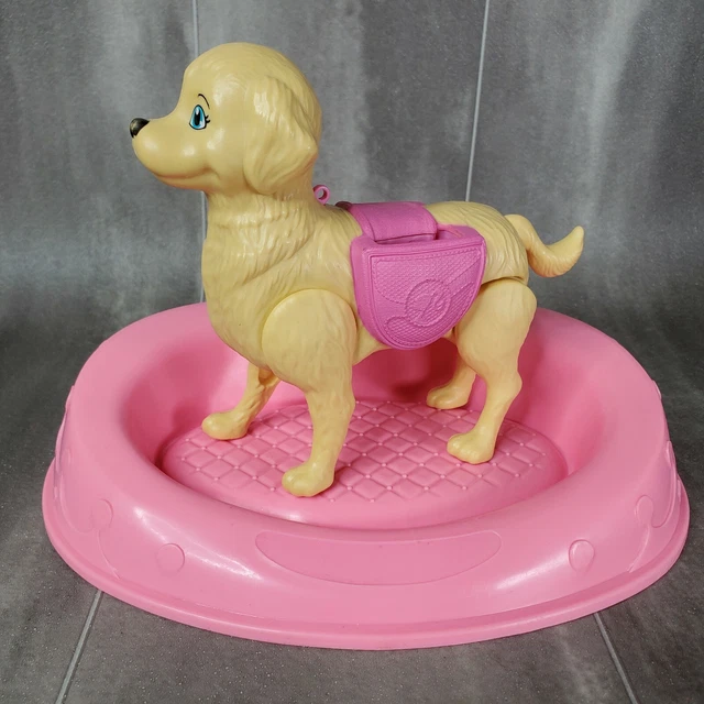 MATTEL BARBIE WIND Up Walk & Potty Pup Golden Retriever Dog Toy With ...