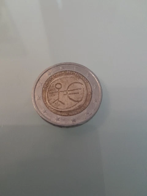 MONETA RARA DA 2 euro con omino stilizzato Bundesrepublik Deutschland ...