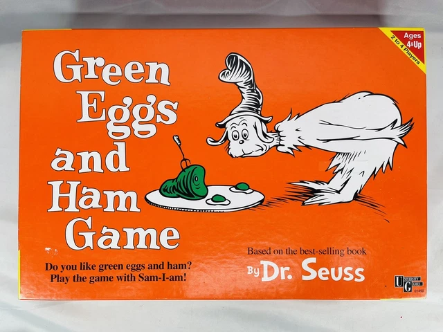 GREEN EGGS AND Ham Board Game Dr. Seuss University Games 2000 Missing ...