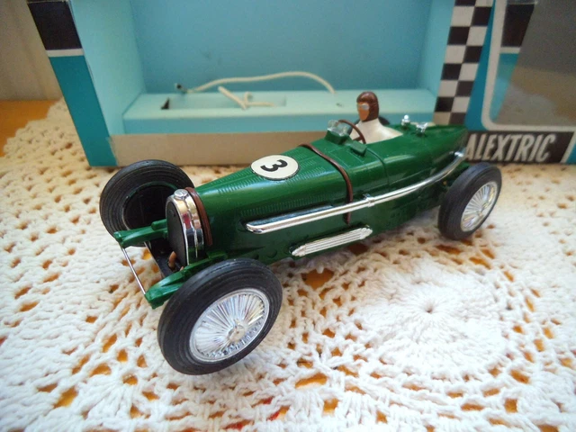 SCALEXTRIC PINK-KAR BUGATTI Type 59 Green Repro Box. Nr Mint. STUNNING ...
