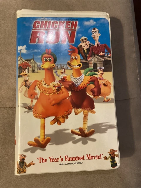 CHICKEN RUN VHS Movie 2000 Vintage Family Movie Drama Cartoon Comedy ...