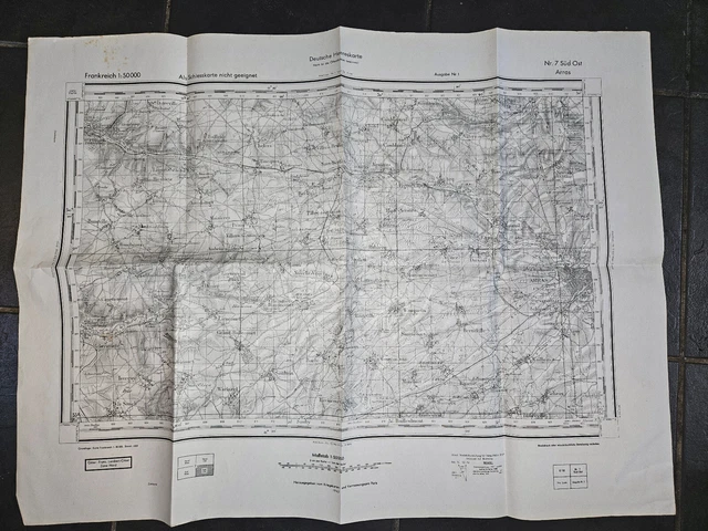 WW2 WWII GERMAN Army Wehrmacht Officers 1929 Dated Arras Invasion of ...