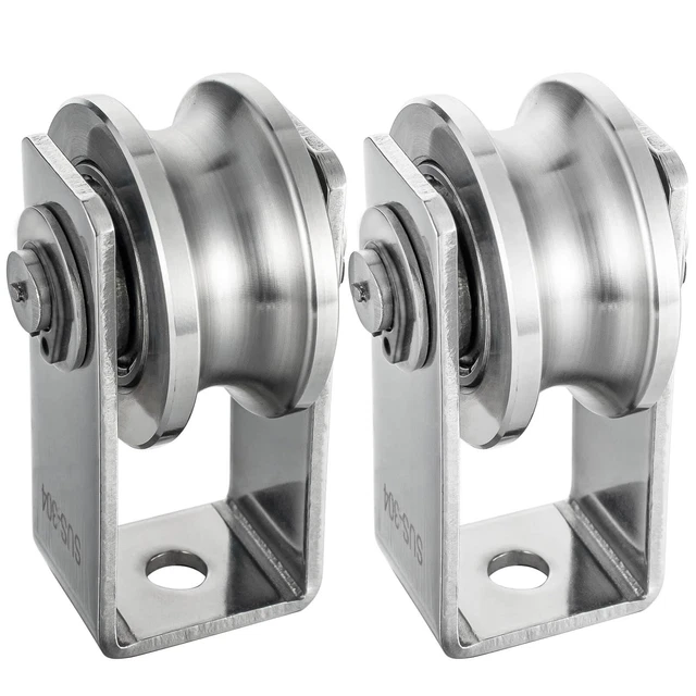 Cable Pulley Duplex Bearing Pulley System SHINICO Stainless Steel Wheel ...