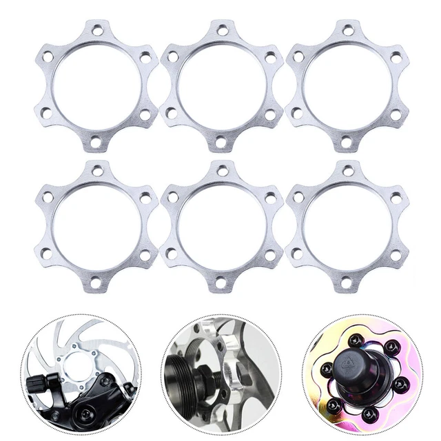 6 PCS DISC Brakes Conversion Seat Rotor Adapter Practical Bike Hub ...