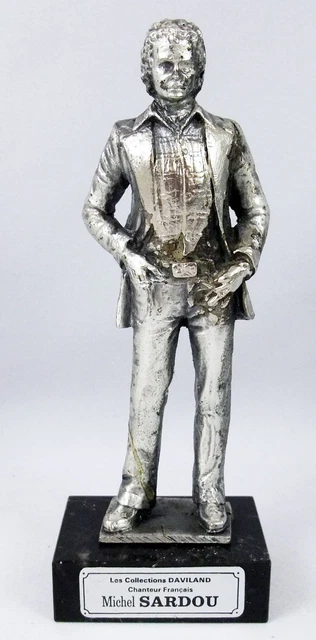 MICHEL SARDOU - Statue en métal injecté 16cm - Daviland France 1978 EUR ...