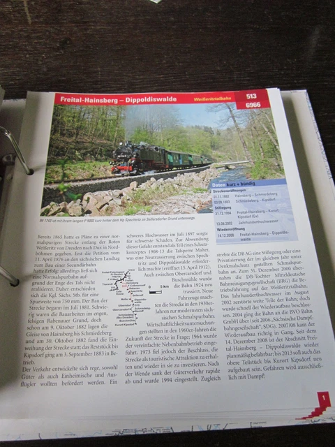 DAS GROSSE ARCHIV Eisenbahnstrecken: 513 Freital Hainsberg ...