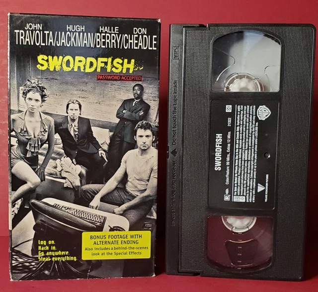 VHS SWORDFISH - John Travolta, Hugh Jackman, Halle Berry - BUY2GET1 £2. ...