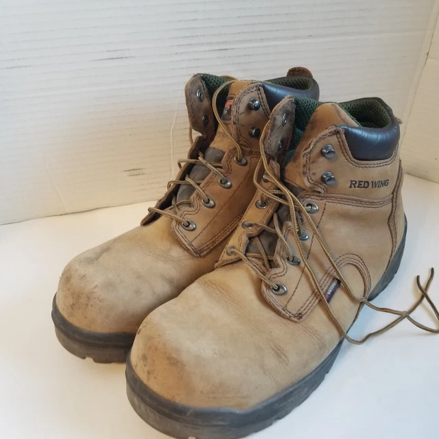 RED WING MENS Works Boots 13 D Comp Toe 2240 King Toe Safety Toe £114. ...