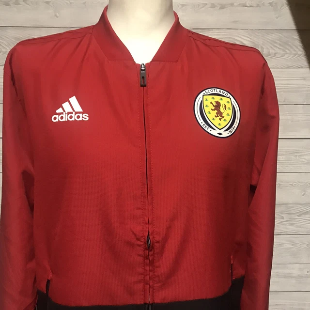 ADIDAS MEN’S OFFICIAL Scotland Football Team Track Jacket Size Large L ...