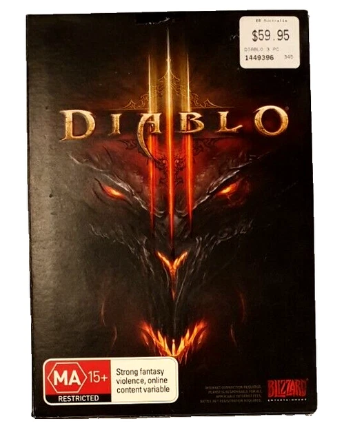 DIABLO III 3 PC Game Disk, Authentication Key and Notebook with ...